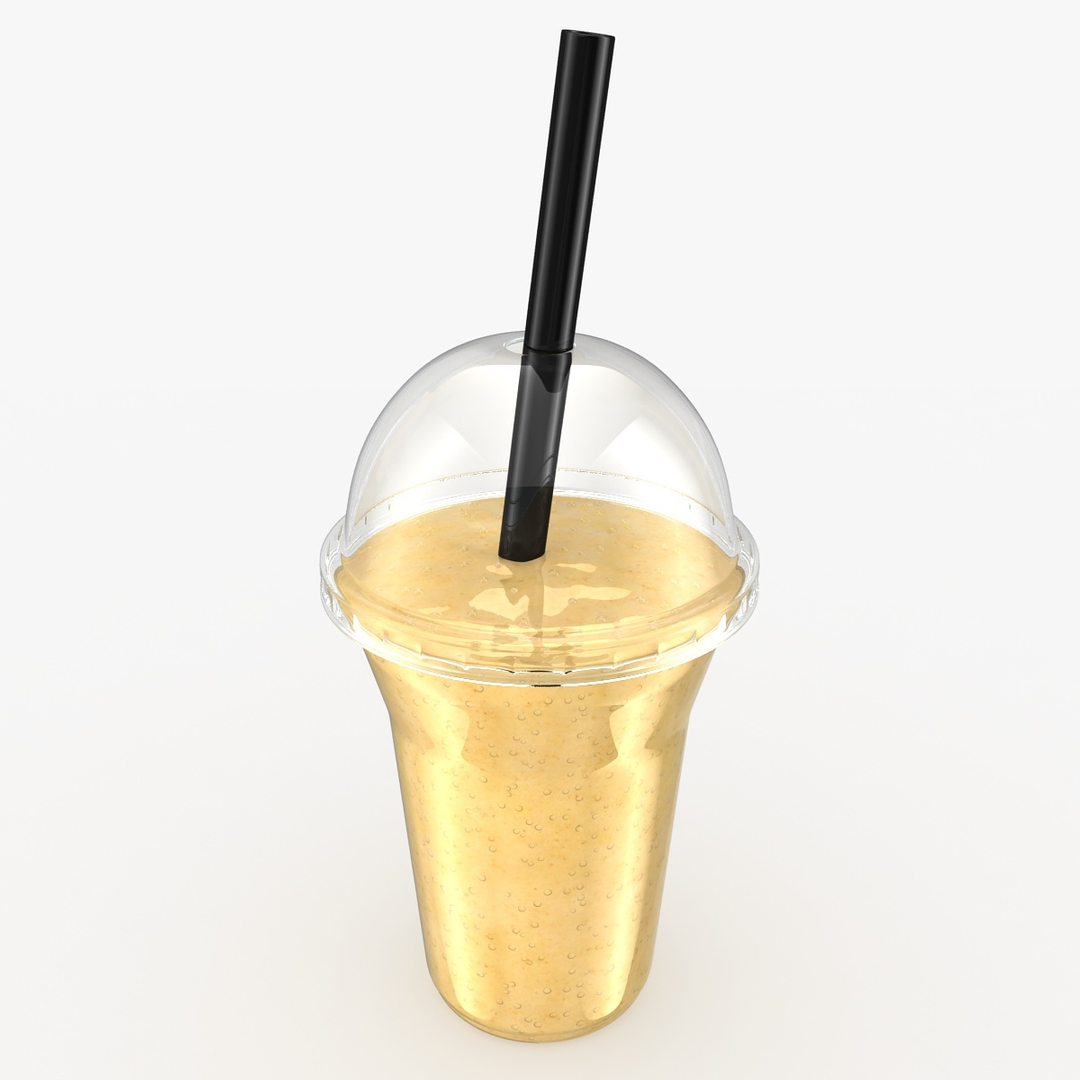 realistic fruit shake banana 3d 3ds