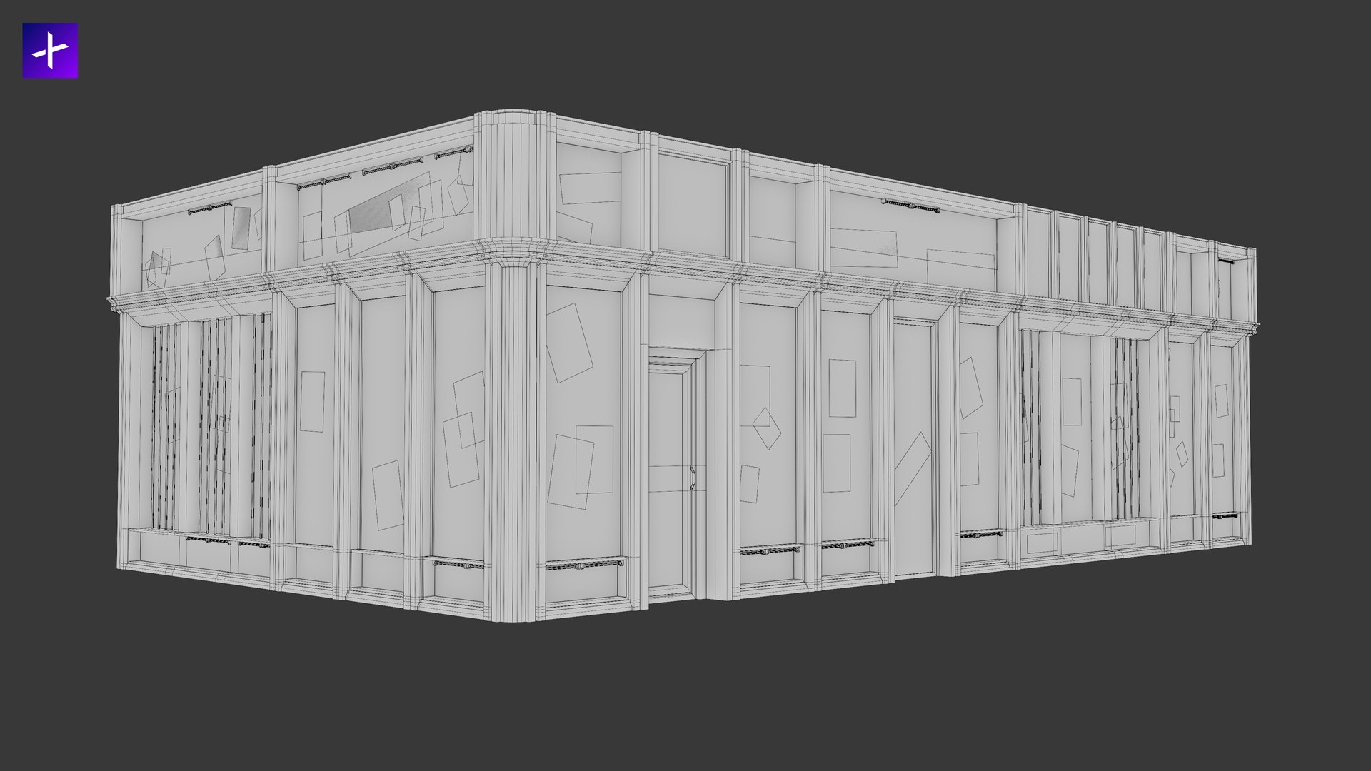 3D Modular Wooden Shopfront Kit Model - TurboSquid 2366801