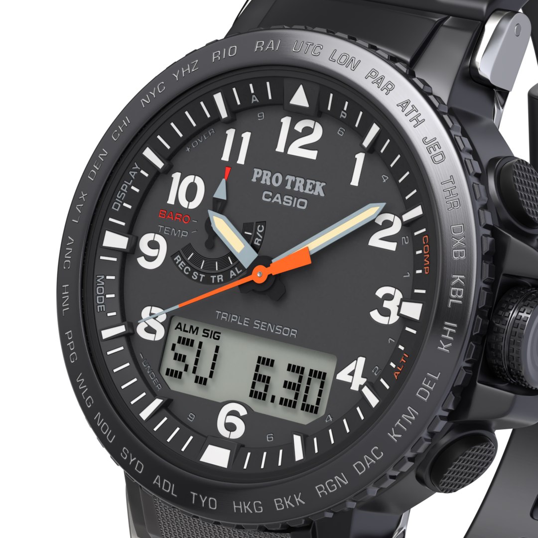 3D casio sport watch - TurboSquid 1613313