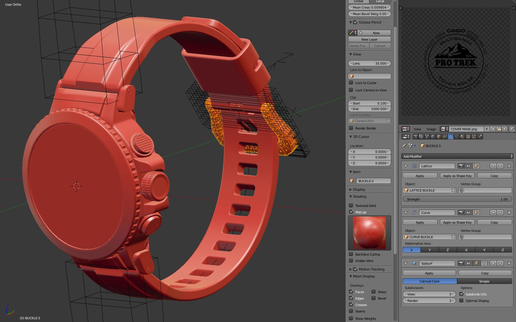 3D casio sport watch - TurboSquid 1613313