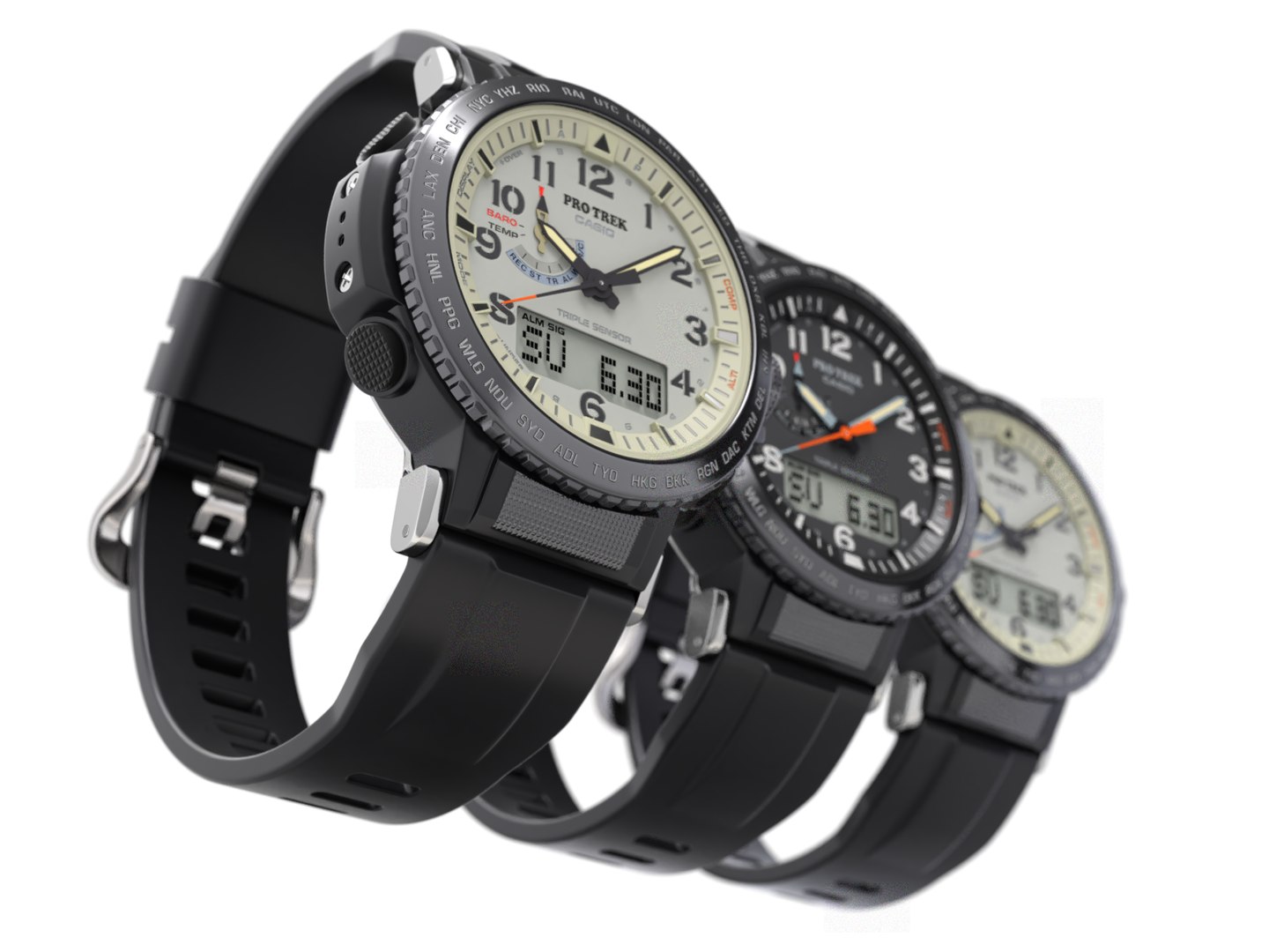 3D casio sport watch - TurboSquid 1613313