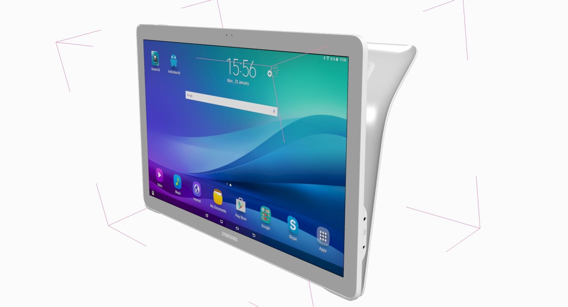 Realistic Samsung Galaxy View 3d Model