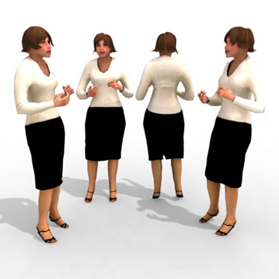 - Business Female 3d Model