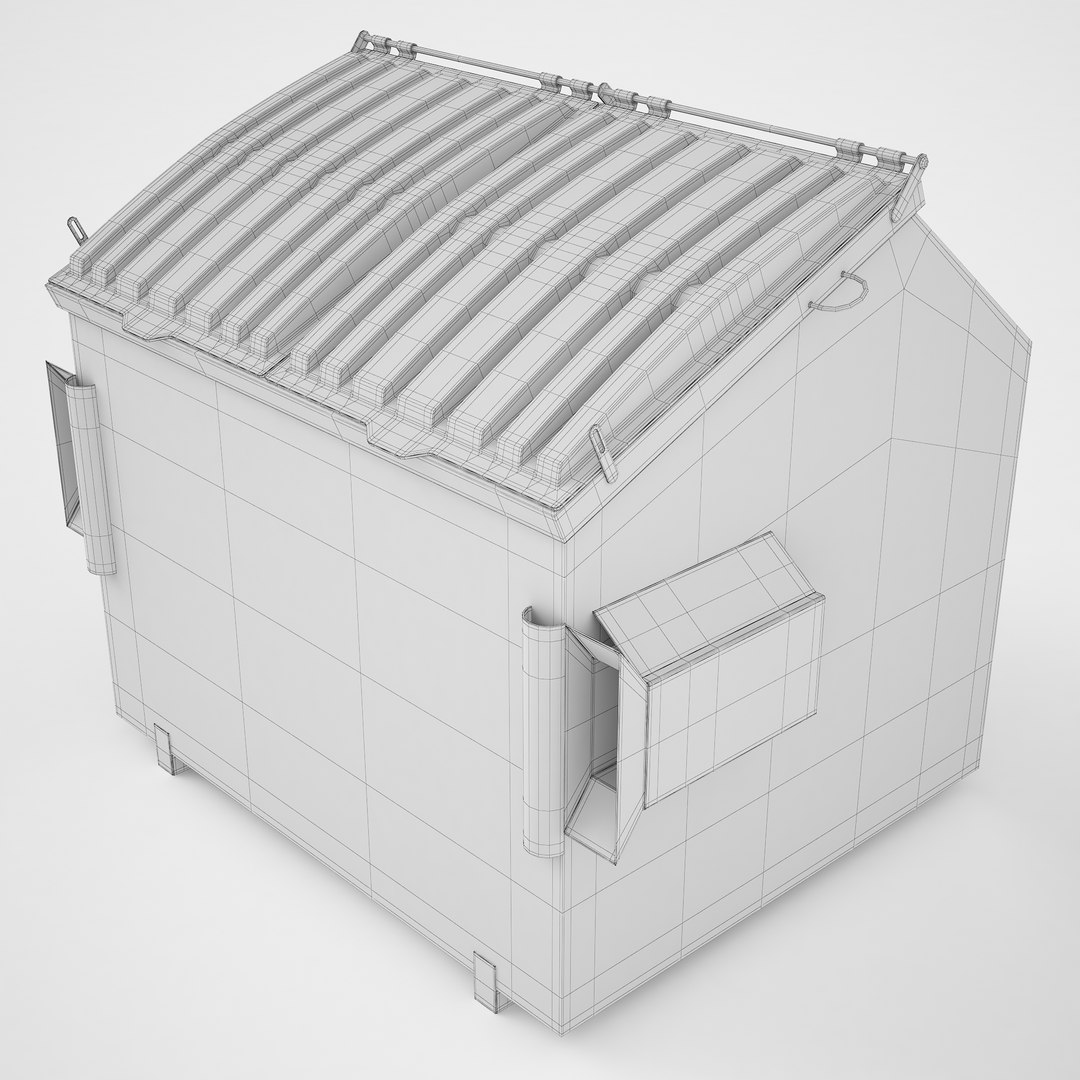 Garbage Steel Container 01 3D Model - TurboSquid 2359593