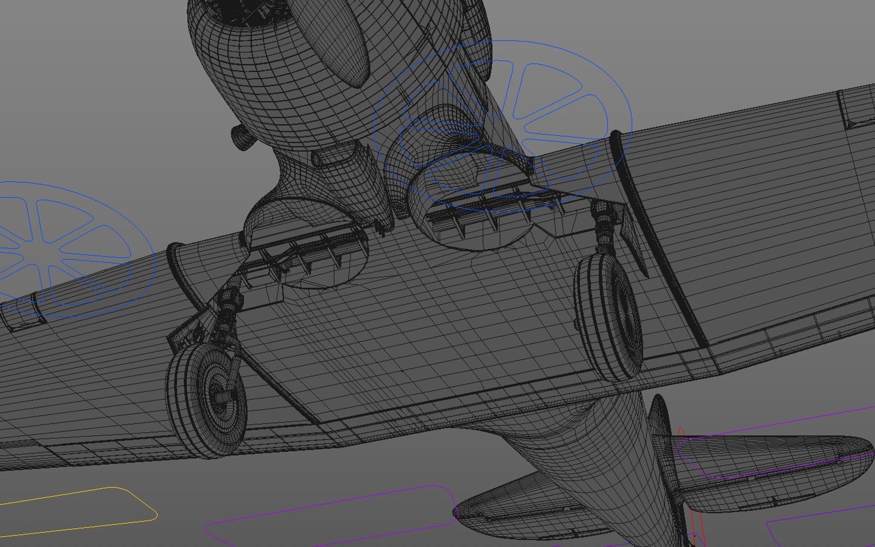 North American T6 Texan 3d Obj