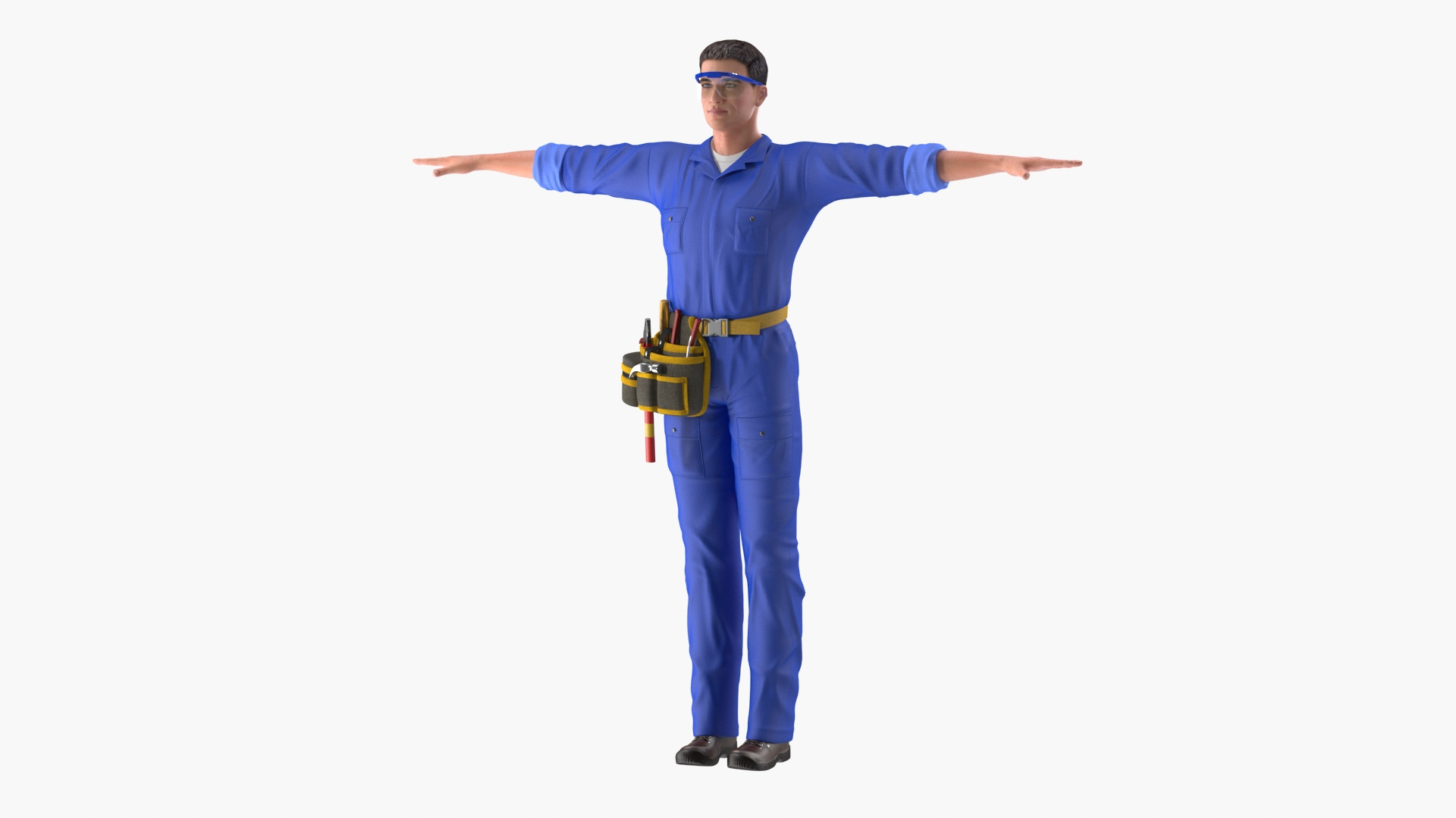 3D Electrician Rigged Electric Model - TurboSquid 1604172
