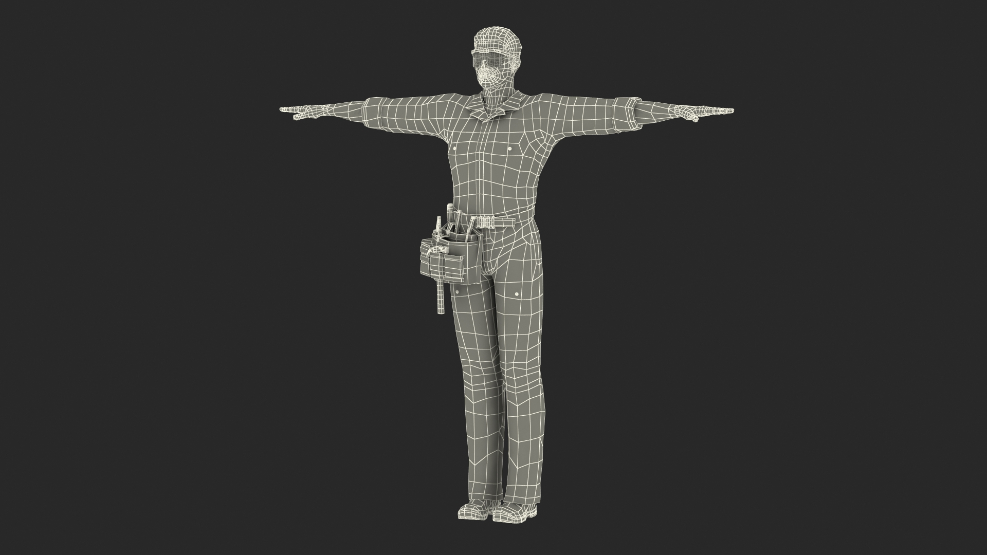 3D Electrician Rigged Electric Model - TurboSquid 1604172