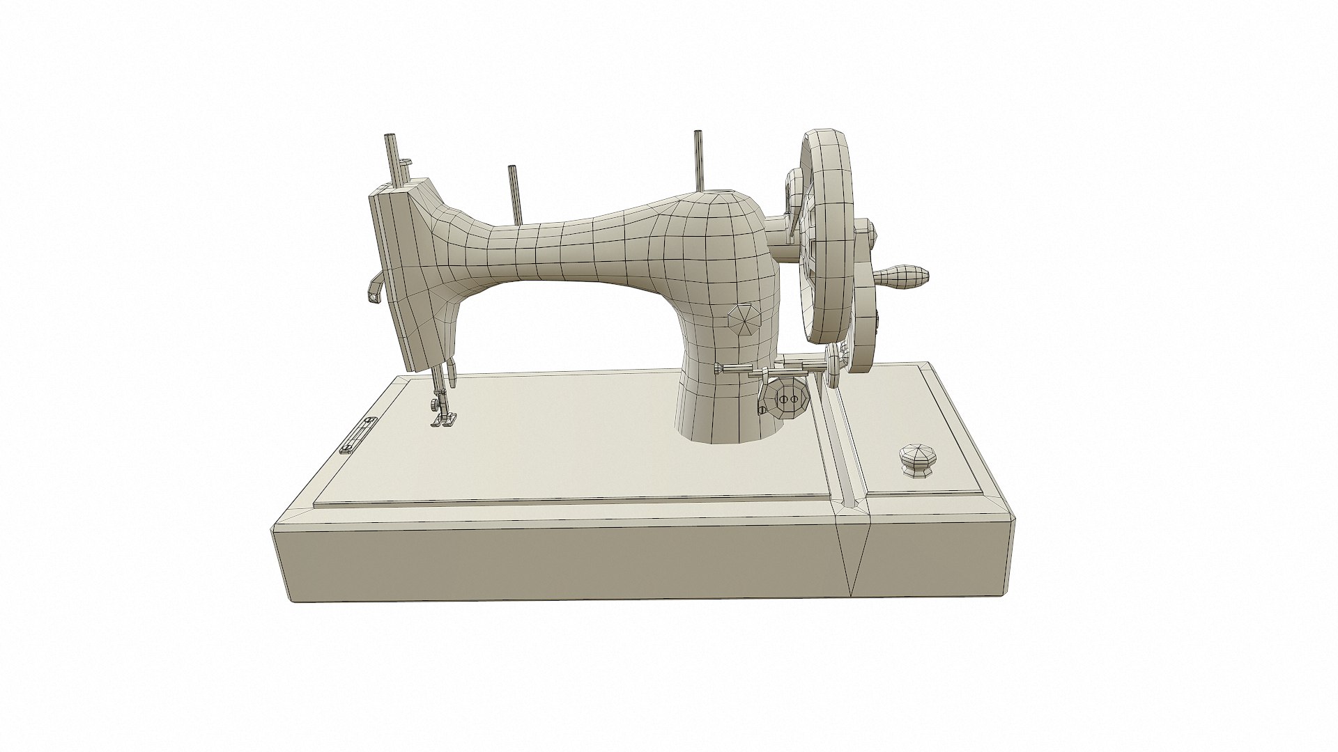 3D Sewing Machine Singer - TurboSquid 1397461