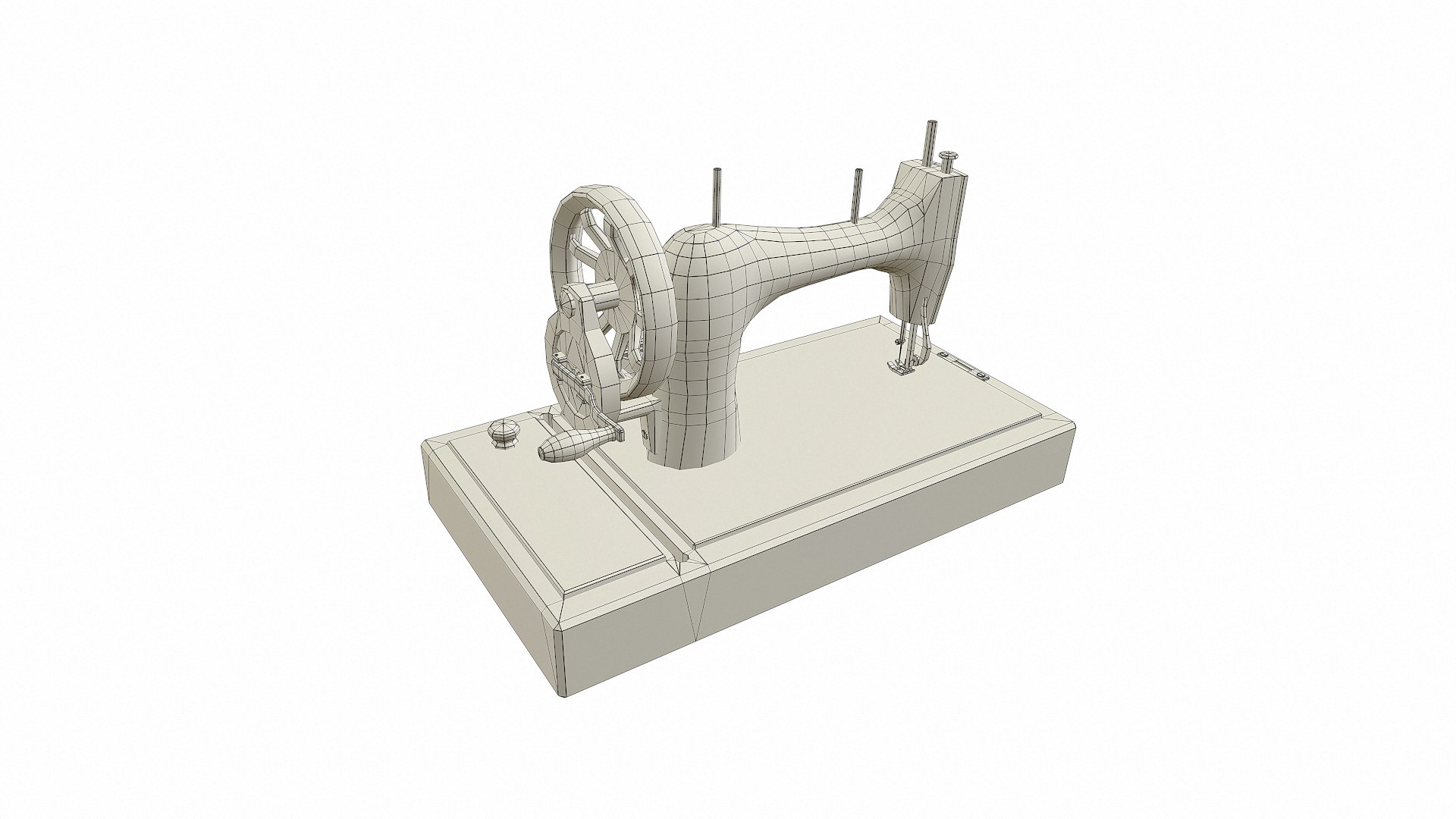 3D Sewing Machine Singer - TurboSquid 1397461