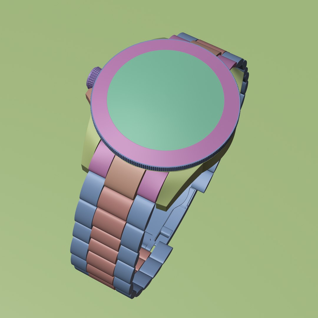 Premium Steel Chronograph Watch 3D Model - TurboSquid 2117633