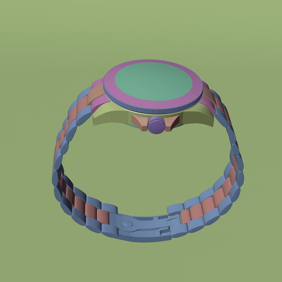 Premium Steel Chronograph Watch 3D Model - TurboSquid 2117633