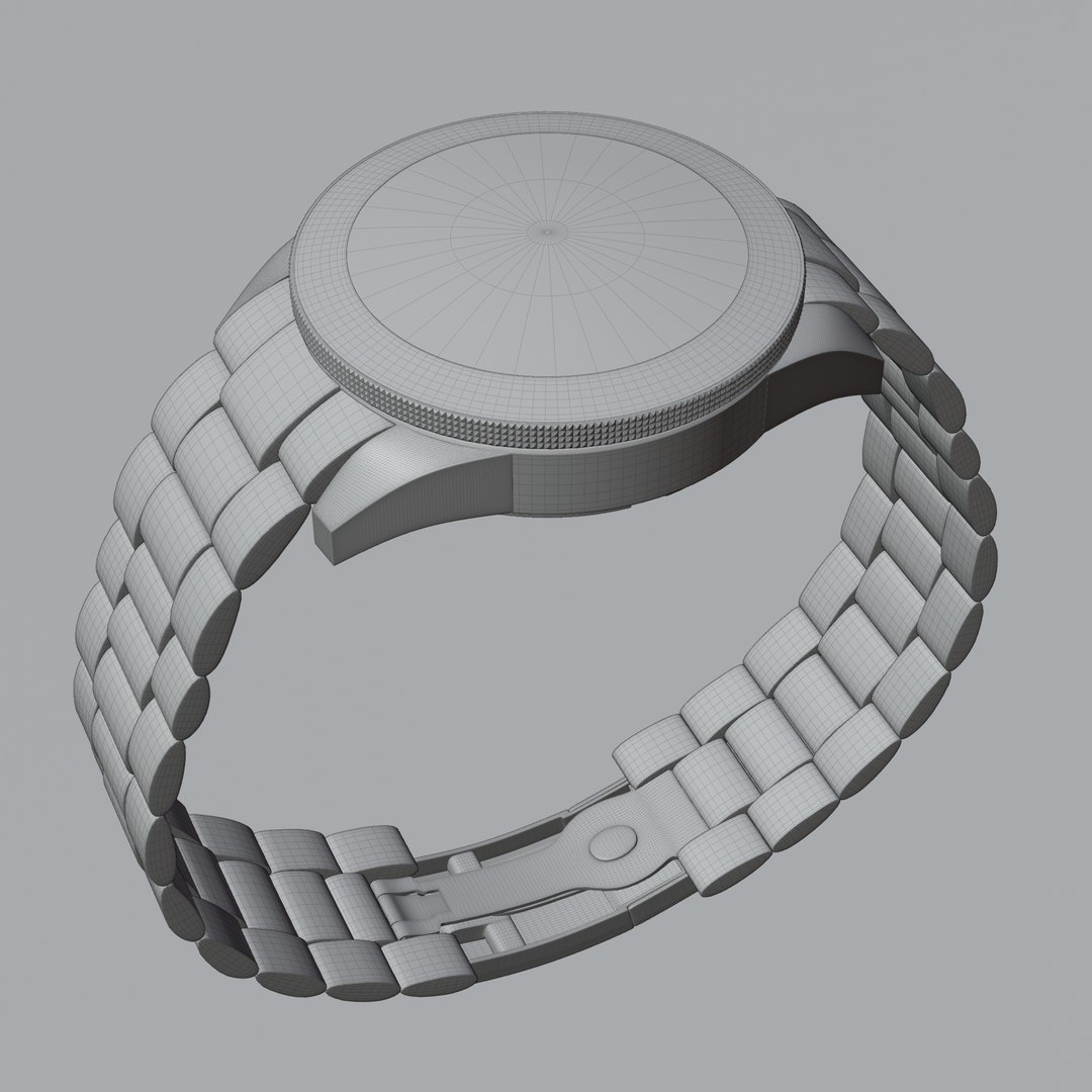 Premium Steel Chronograph Watch 3D Model - TurboSquid 2117633