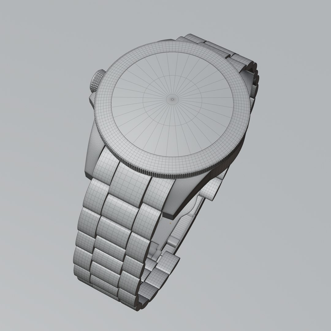 Premium Steel Chronograph Watch 3D Model - TurboSquid 2117633
