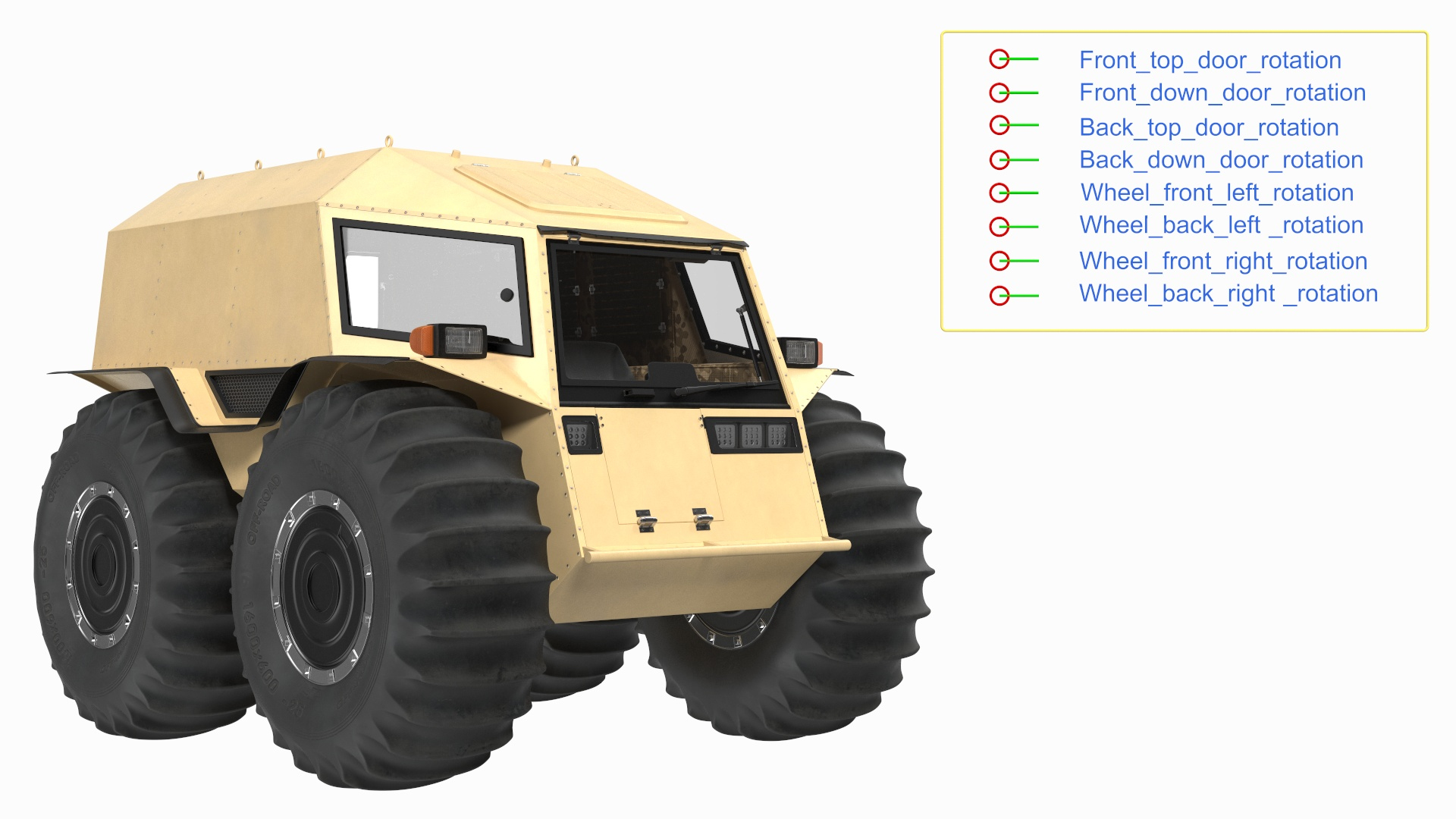 3D Amphibious ATV Rigged - TurboSquid 2161967