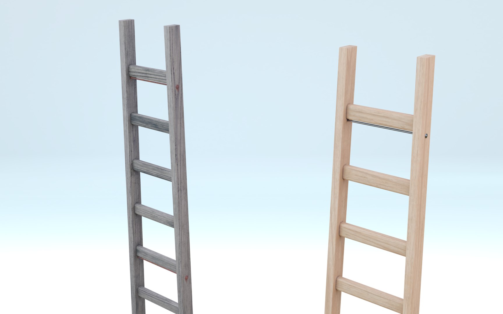 3D Wooden Ladder - TurboSquid 1833764