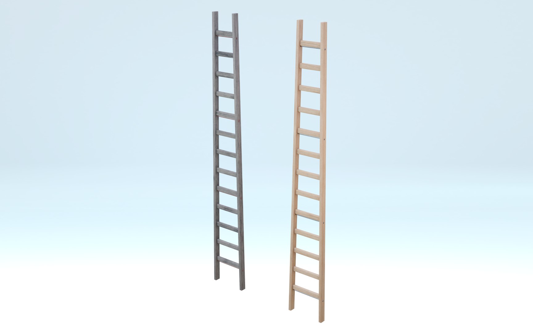 3D Wooden Ladder - TurboSquid 1833764