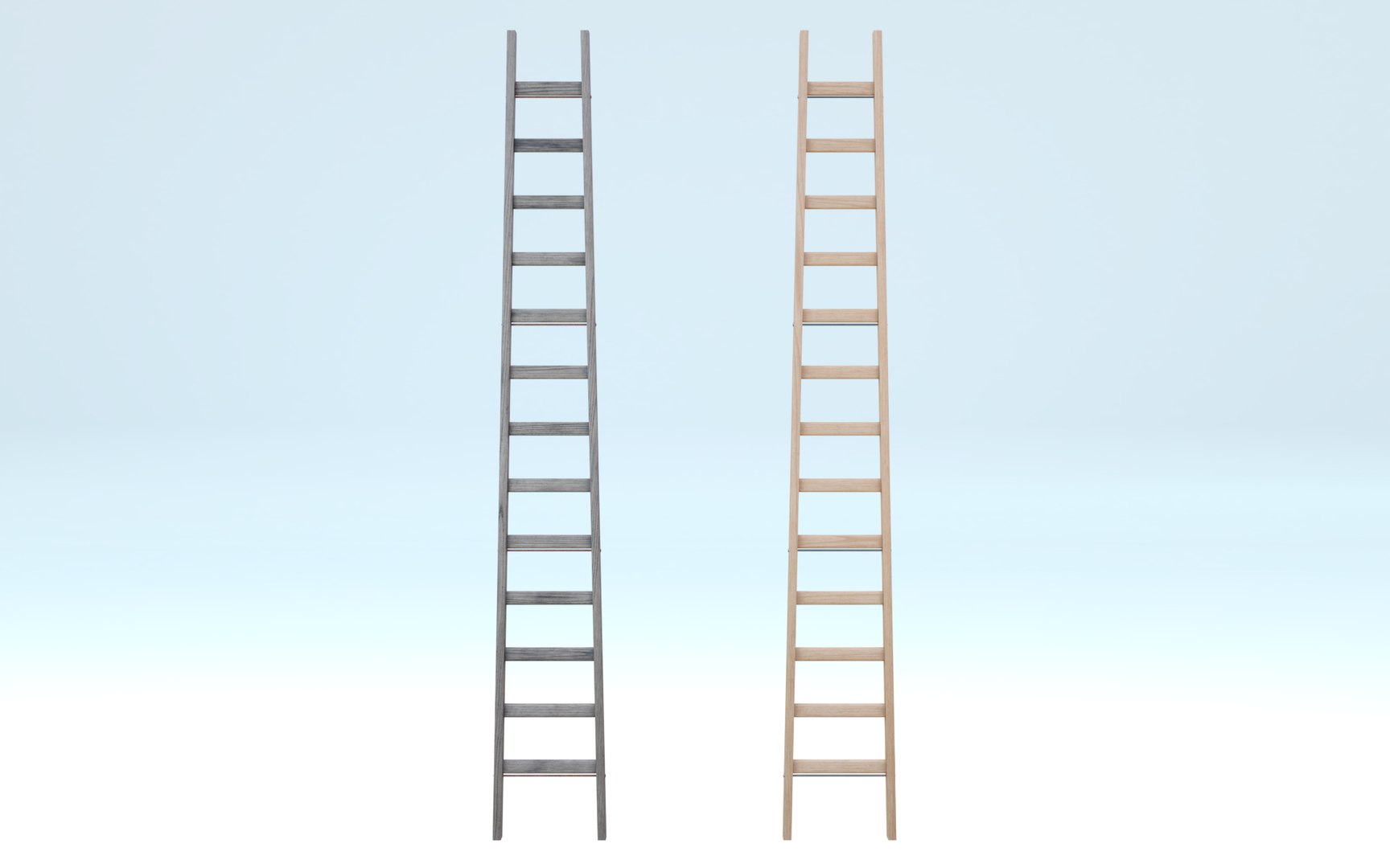 3D Wooden Ladder - TurboSquid 1833764
