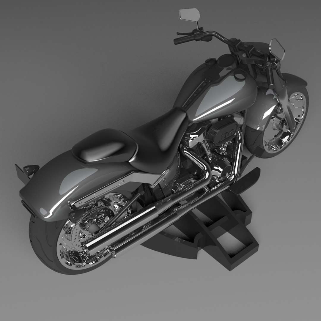 Harley Davidson Fat Boy Printable 3D Model - TurboSquid 2362004