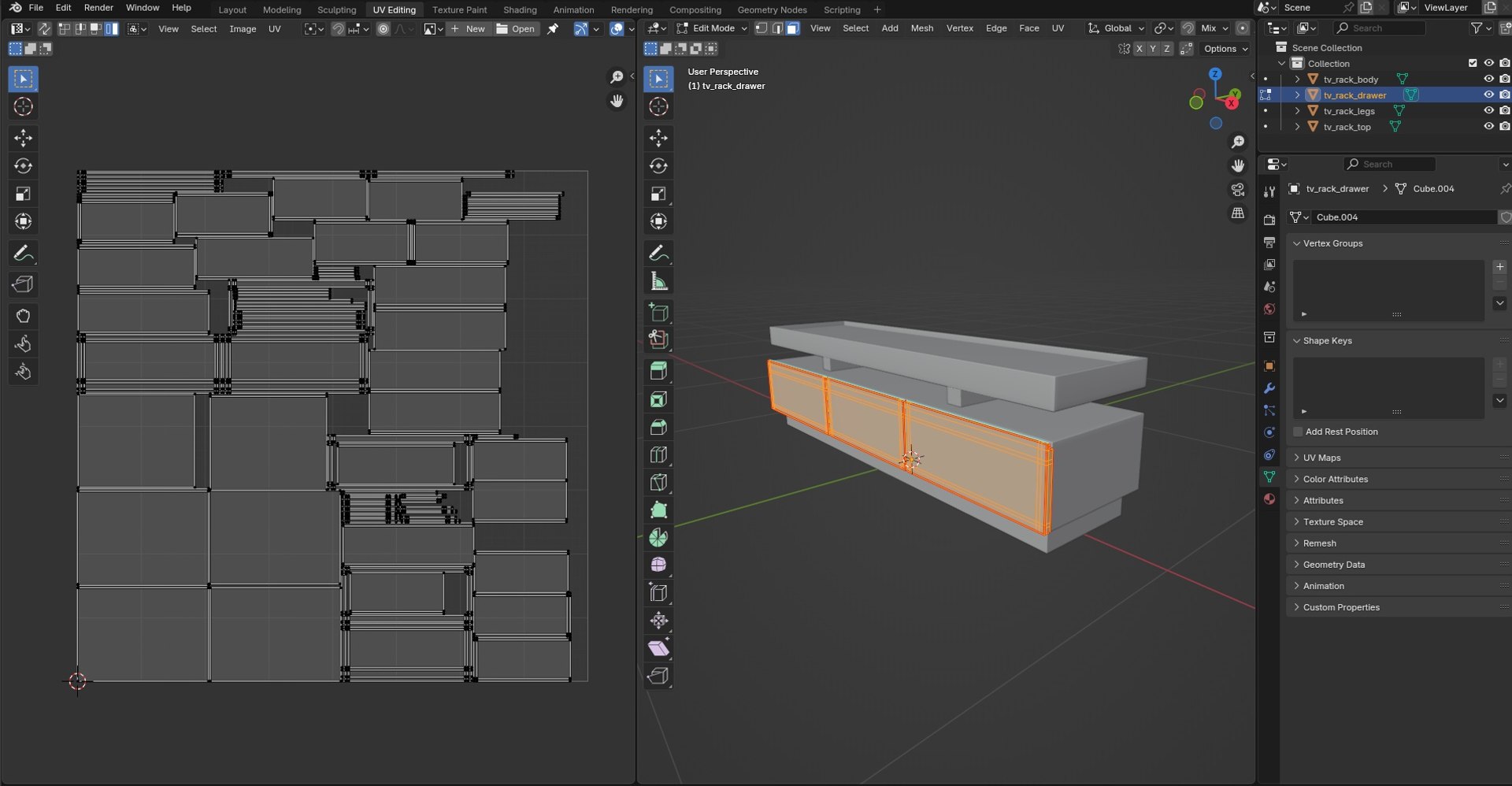 3D TV Rack N12 - TurboSquid 2414572