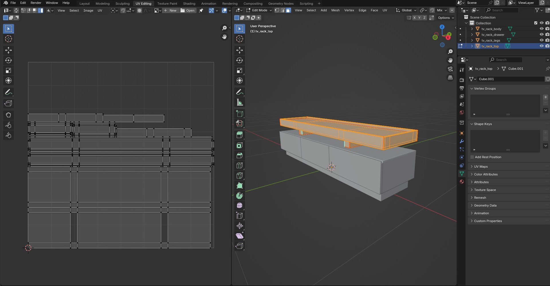 3D TV Rack N12 - TurboSquid 2414572