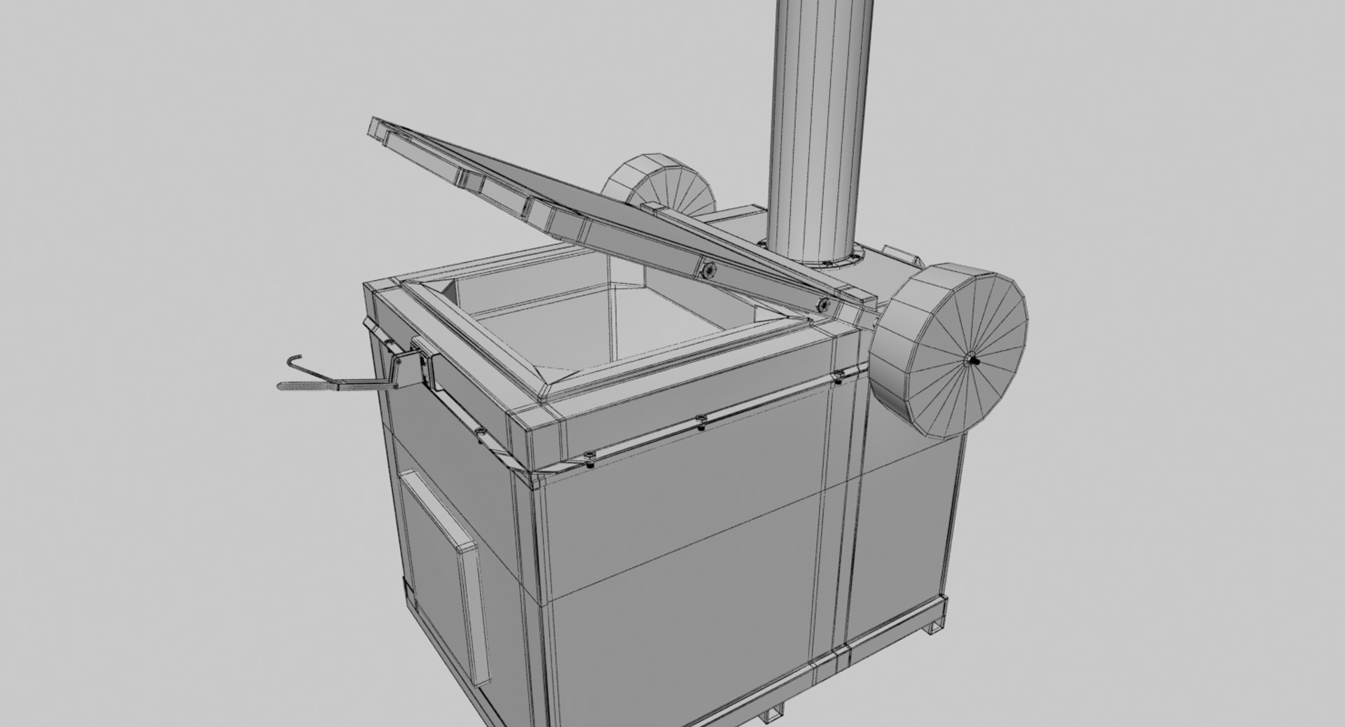 waste incineration 3d model