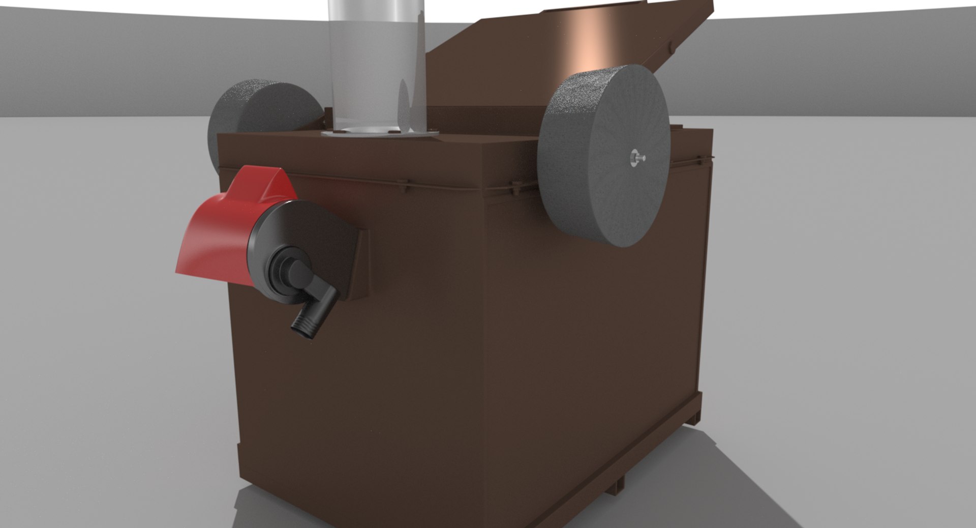 waste incineration 3d model