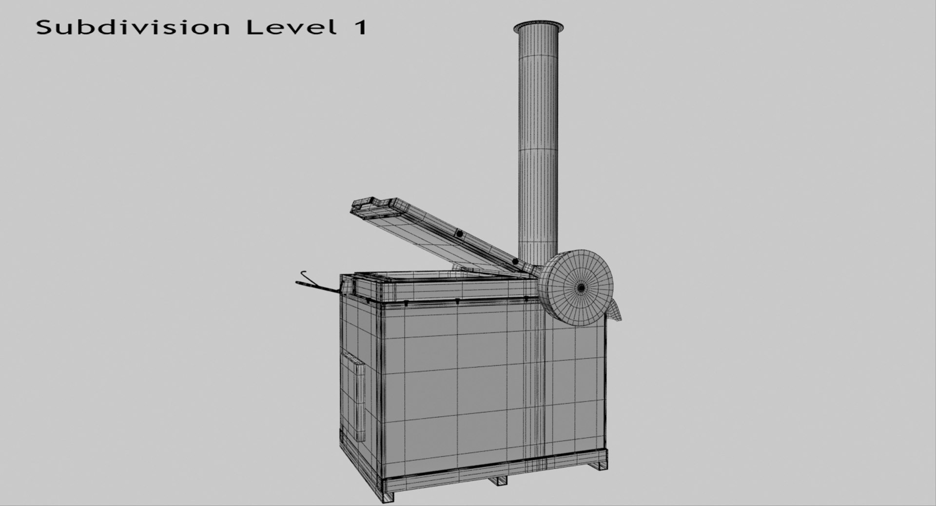 waste incineration 3d model
