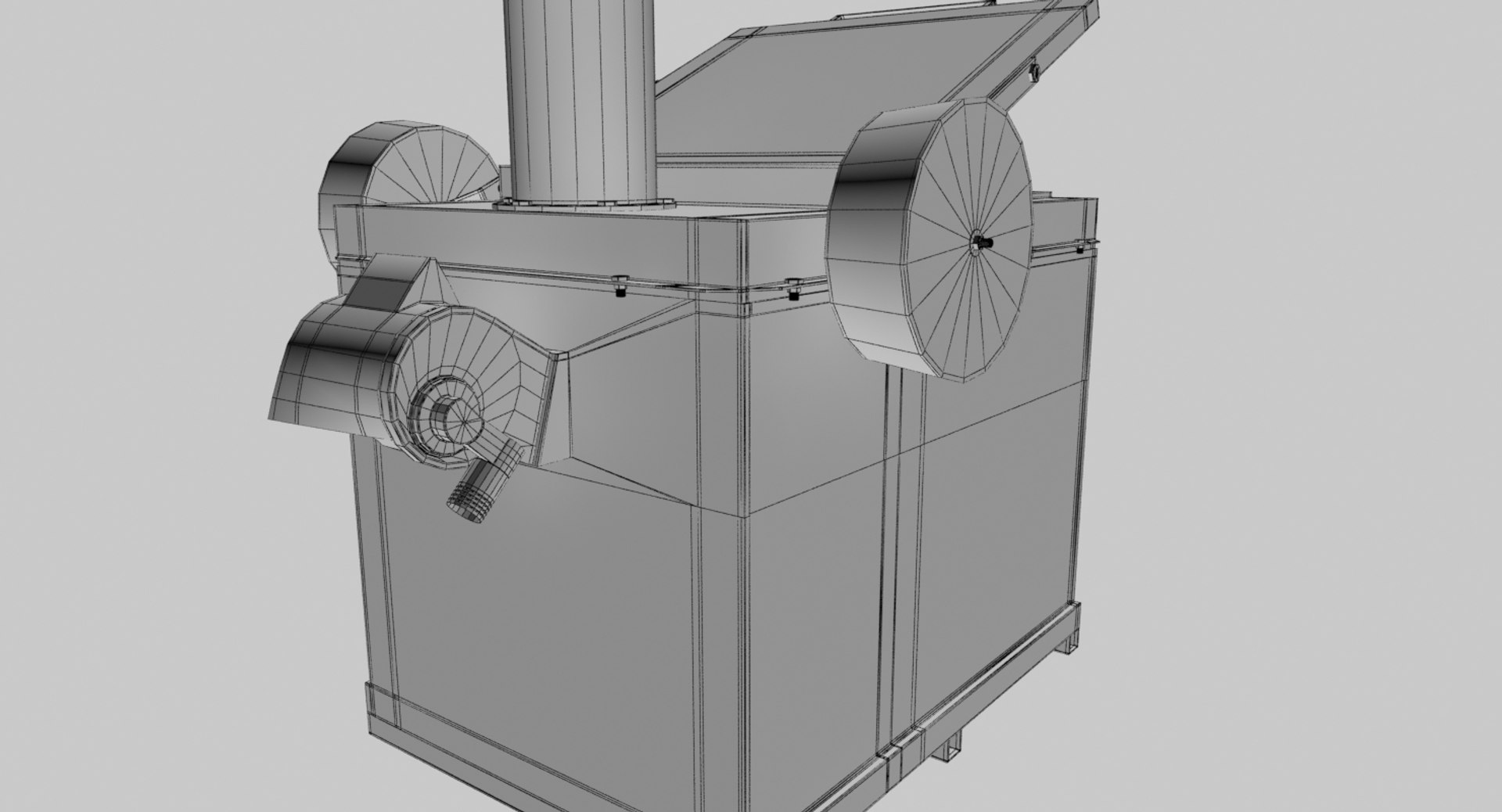 waste incineration 3d model