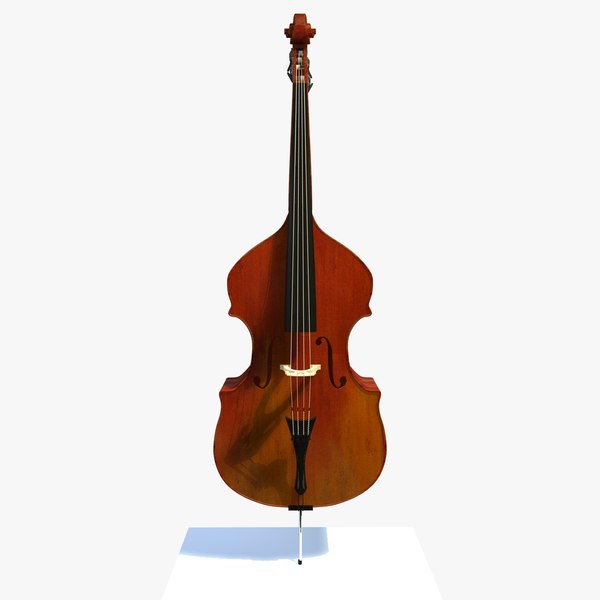 glossy bass musical instrument 3d model