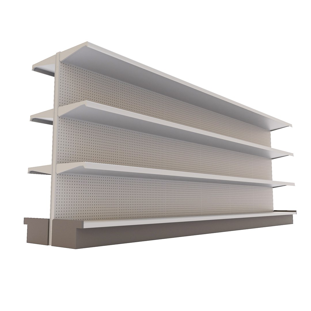 3D Supermarket Aisles Lowpoly 3d Model Model - TurboSquid 2412546