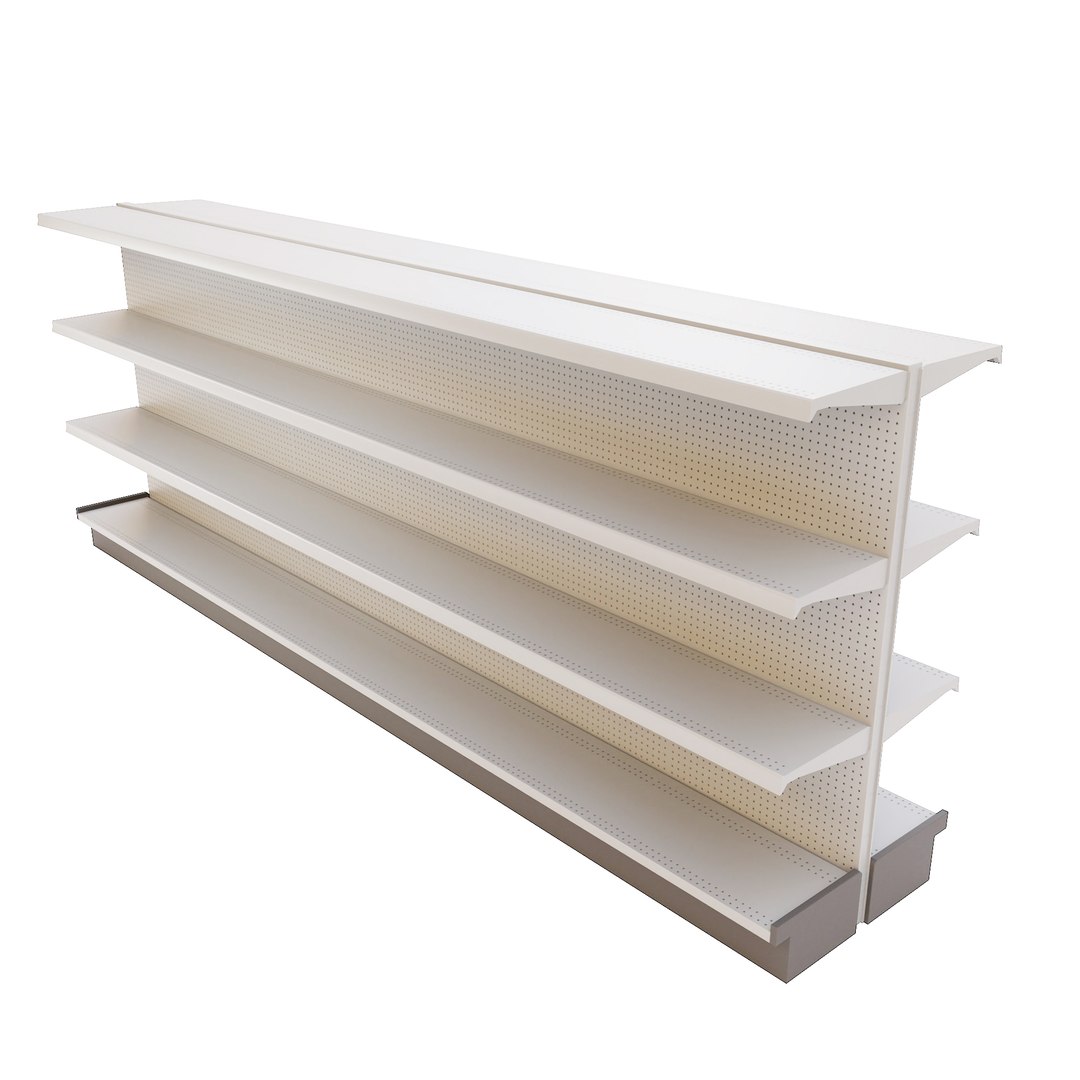 3D Supermarket Aisles Lowpoly 3d Model Model - TurboSquid 2412546