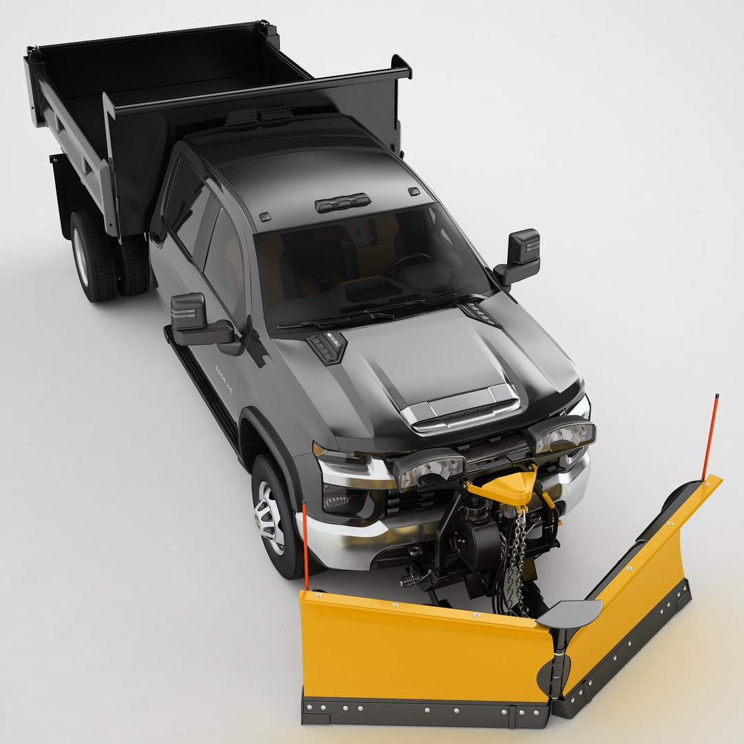 Chevrolet Silverado 3500 HD 2021 Snow Plow Truck 04 3D model ...