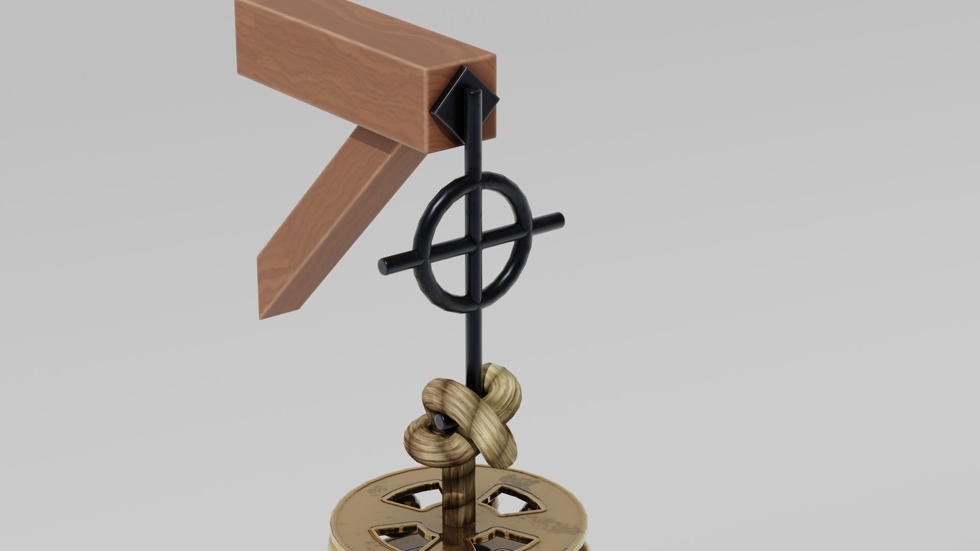 3D Japanese Furniture Kit - Wall chime with rope - TurboSquid 1946419