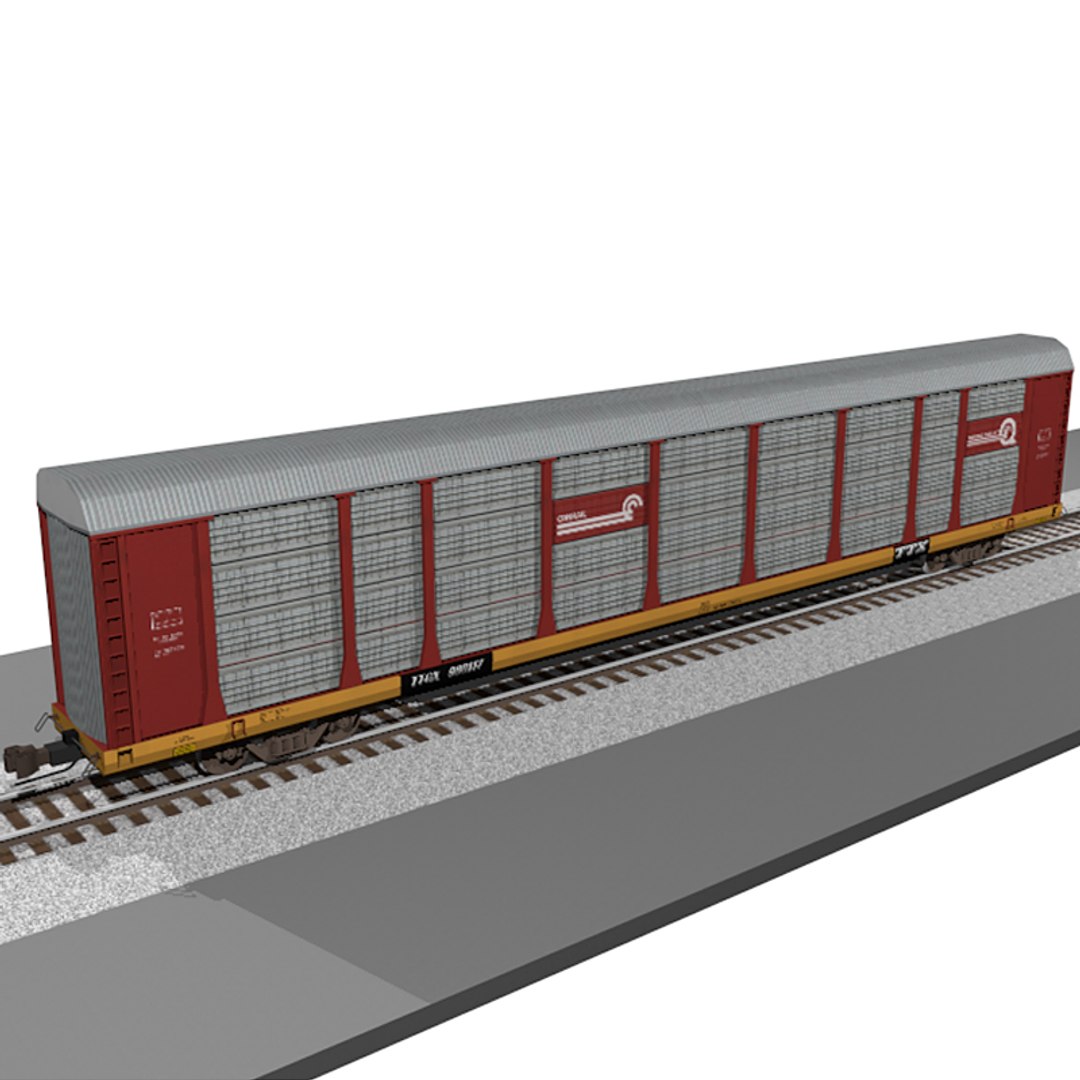 3d Train Car Autorack Model