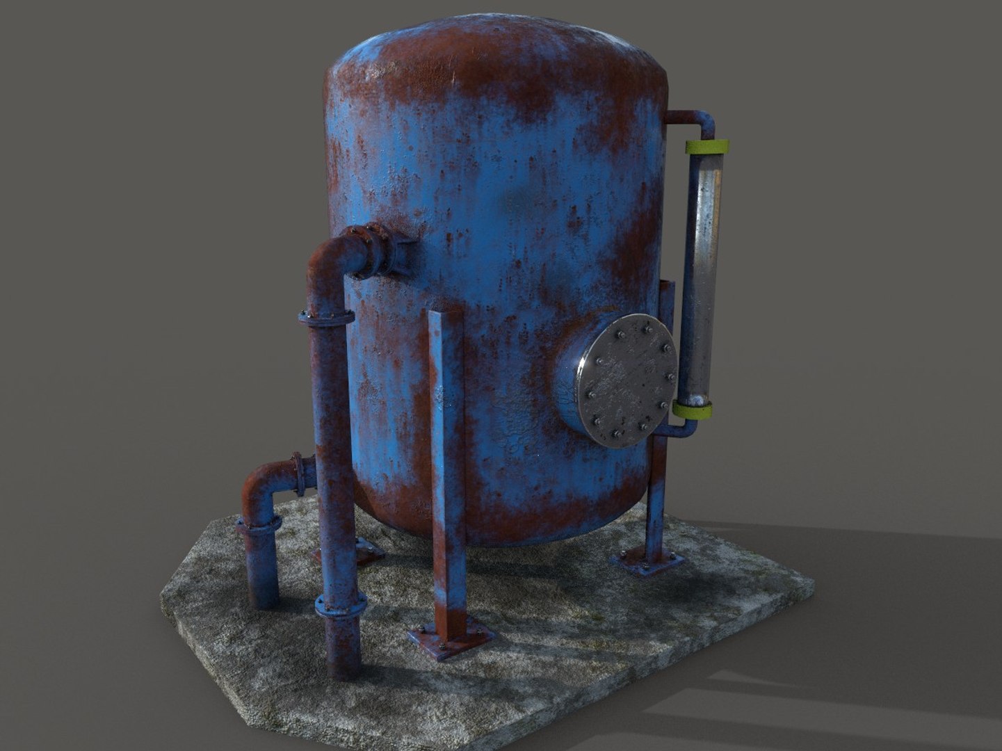 Oil tank 3D model - TurboSquid 1674829
