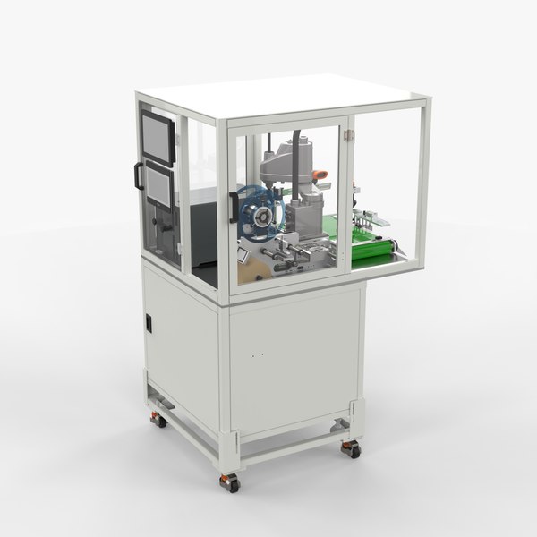 Automatic Four Axis Robot Labeling Machine 3D - TurboSquid 1982187