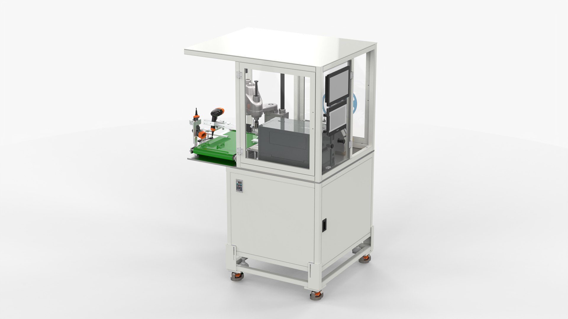 Automatic Four Axis Robot Labeling Machine 3D - TurboSquid 1982187