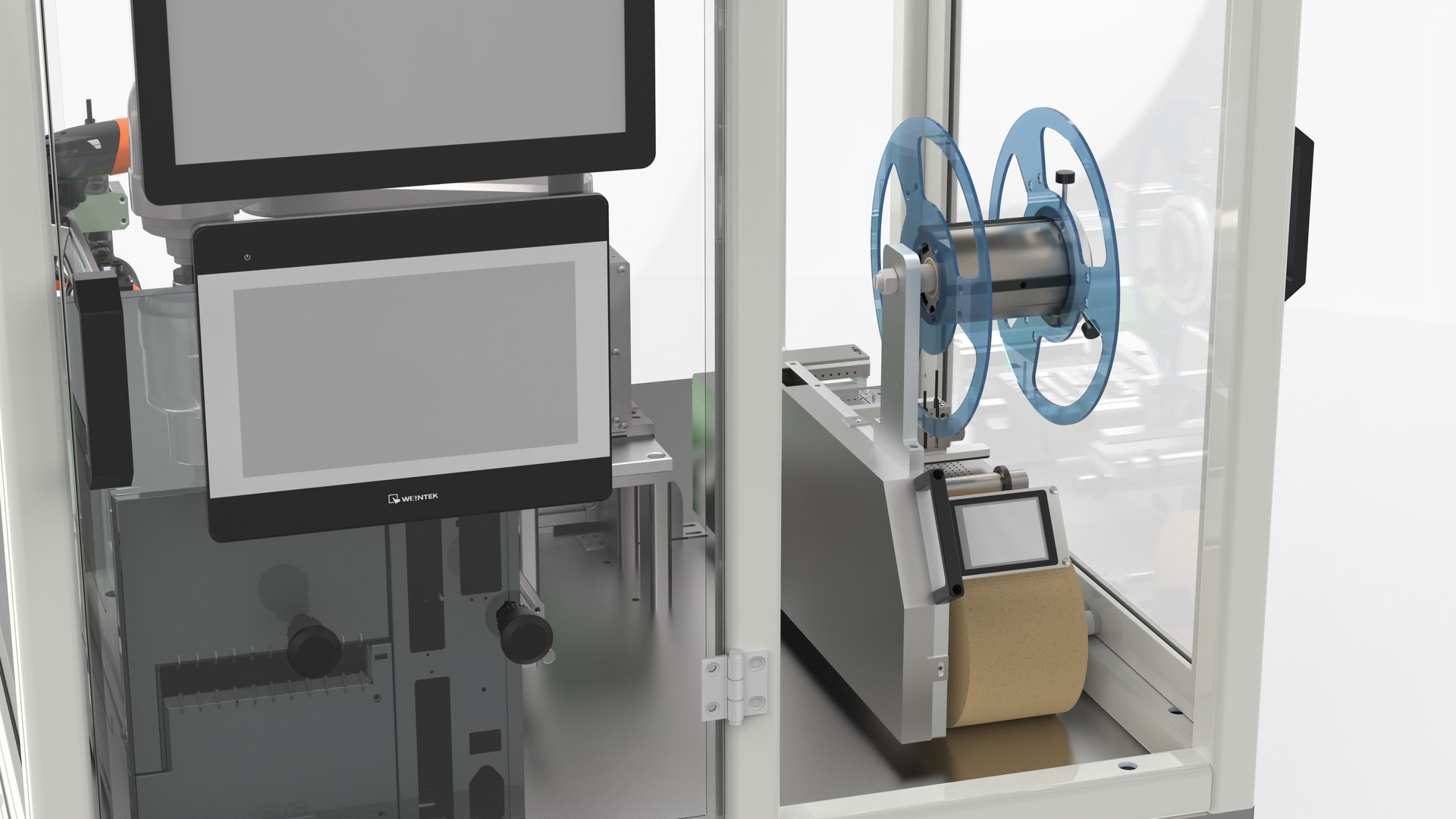 Automatic Four Axis Robot Labeling Machine 3D - TurboSquid 1982187