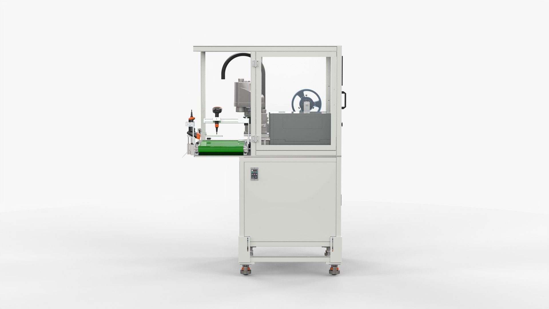 Automatic Four Axis Robot Labeling Machine 3D - TurboSquid 1982187