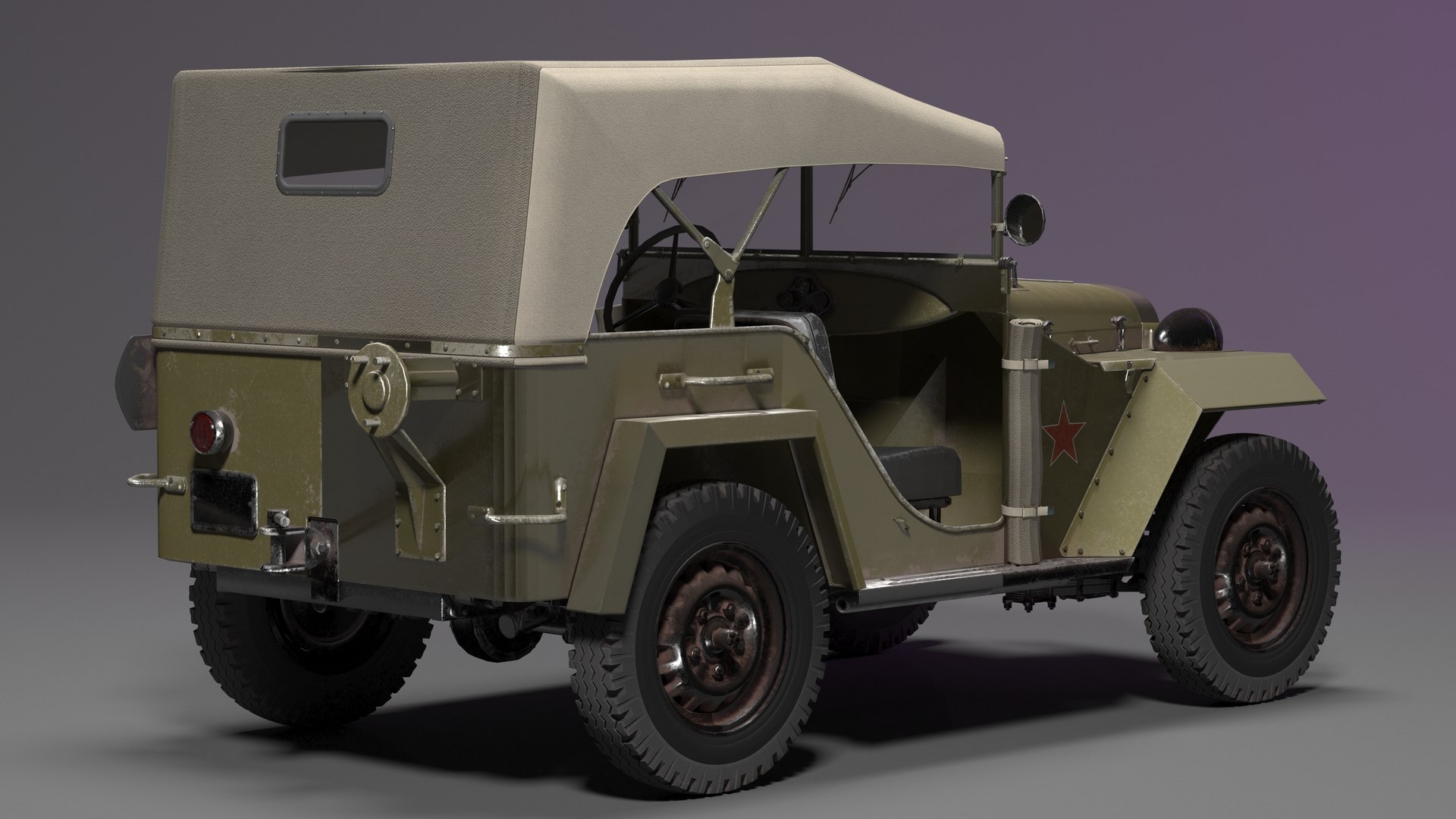 Gaz 67 Low-poly 3D Model 3D - TurboSquid 2327057