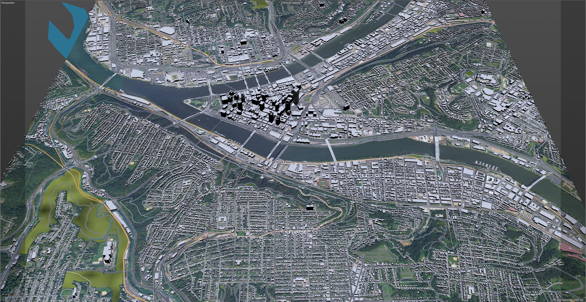 3D Pittsburgh Downtown Pennsylvania USA - TurboSquid 1989732