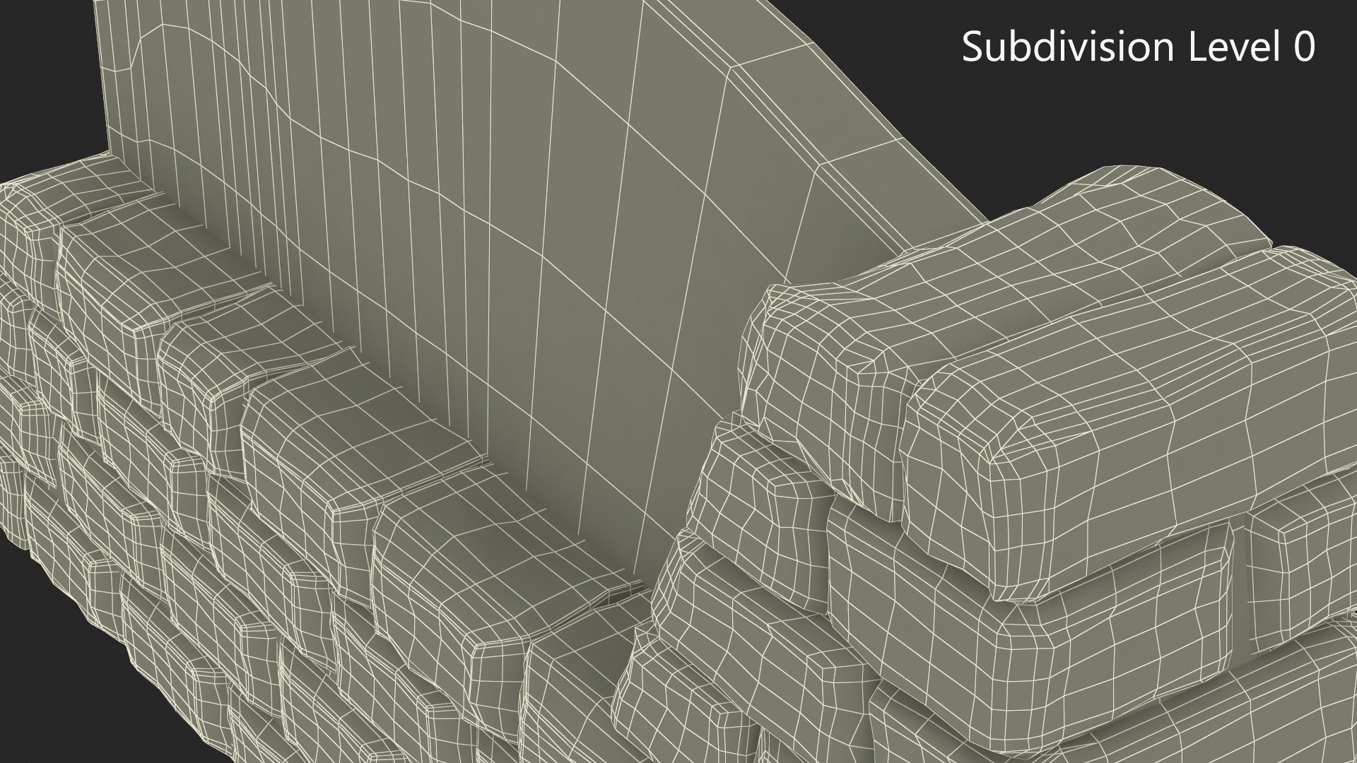 3D Park Entrance Stone Sign Model - TurboSquid 2287742
