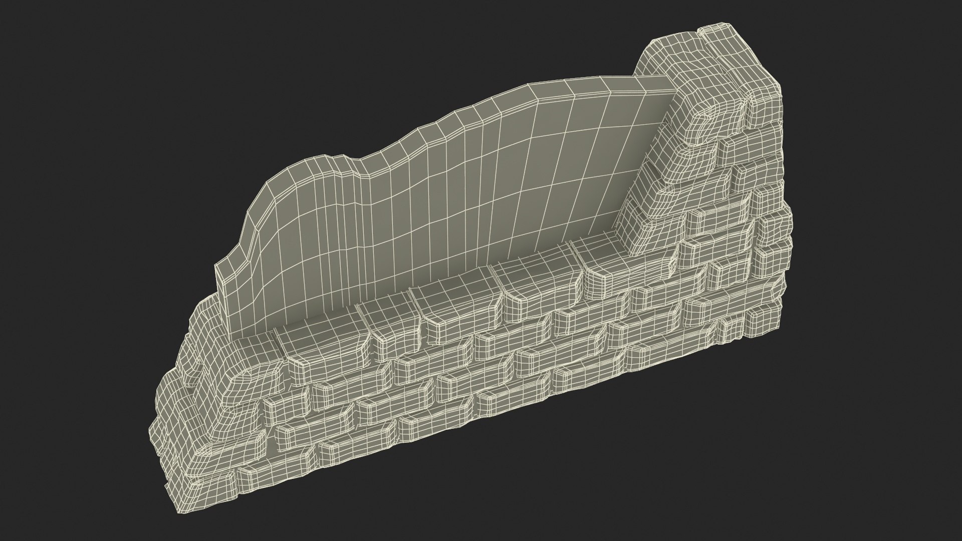 3D Park Entrance Stone Sign Model - TurboSquid 2287742