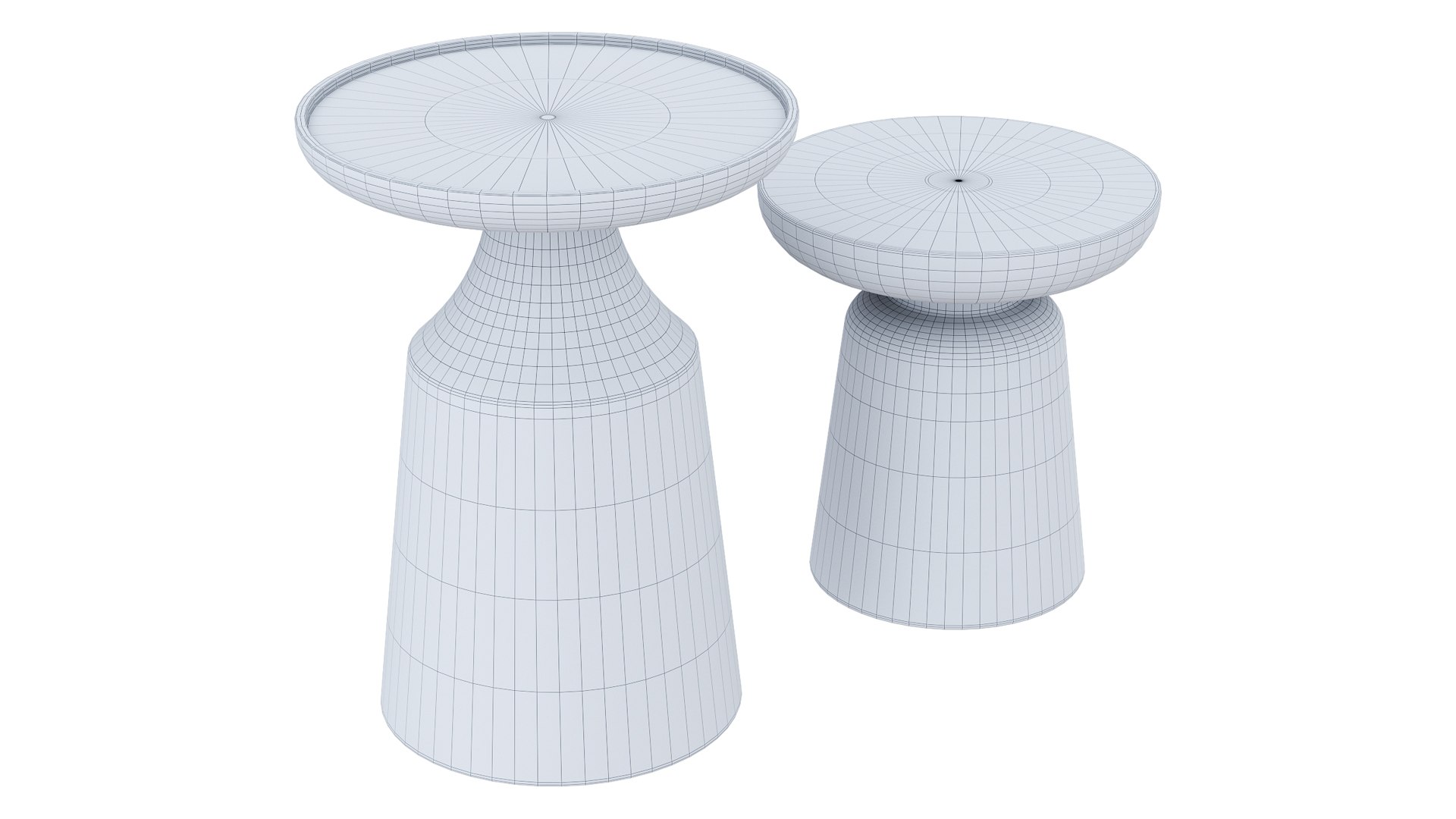 3D Model Side Tables Iris And Trapeze - TurboSquid 2152740