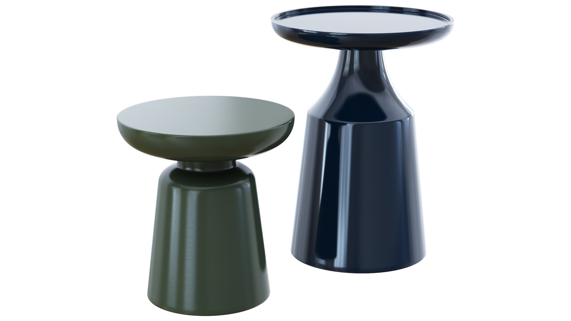 3D Model Side Tables Iris And Trapeze - TurboSquid 2152740