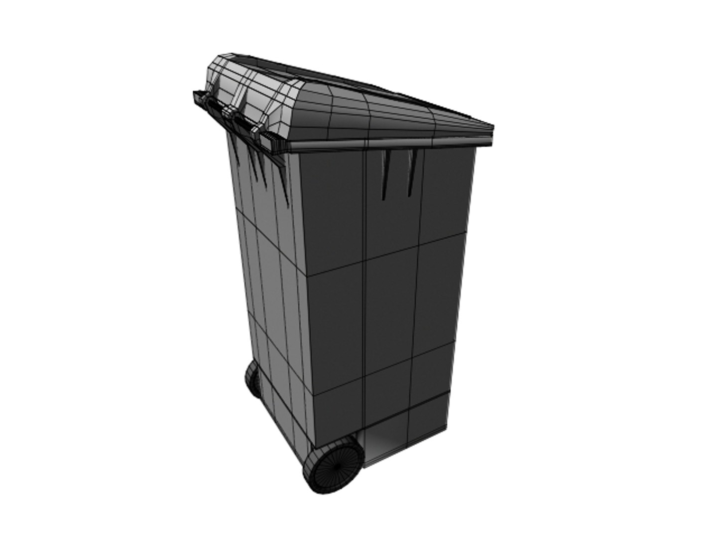 3d Obj Bin Recycling Container
