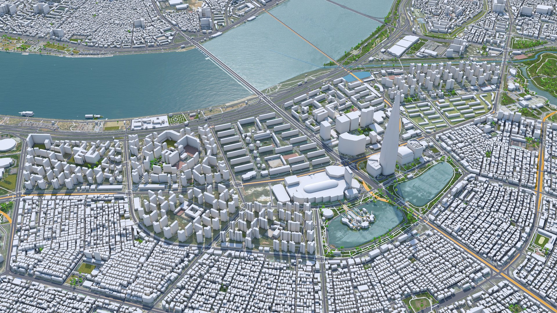 Gangnam District Seoul South Korea 3D Model - TurboSquid 1989775