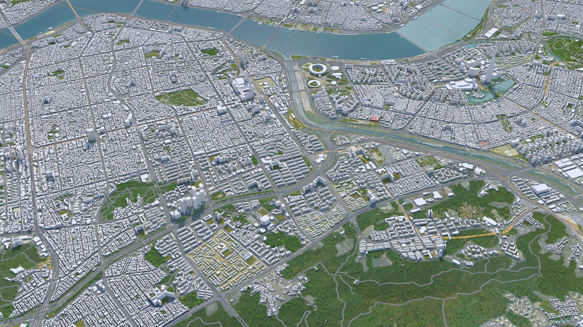 Gangnam District Seoul South Korea 3D Model - TurboSquid 1989775