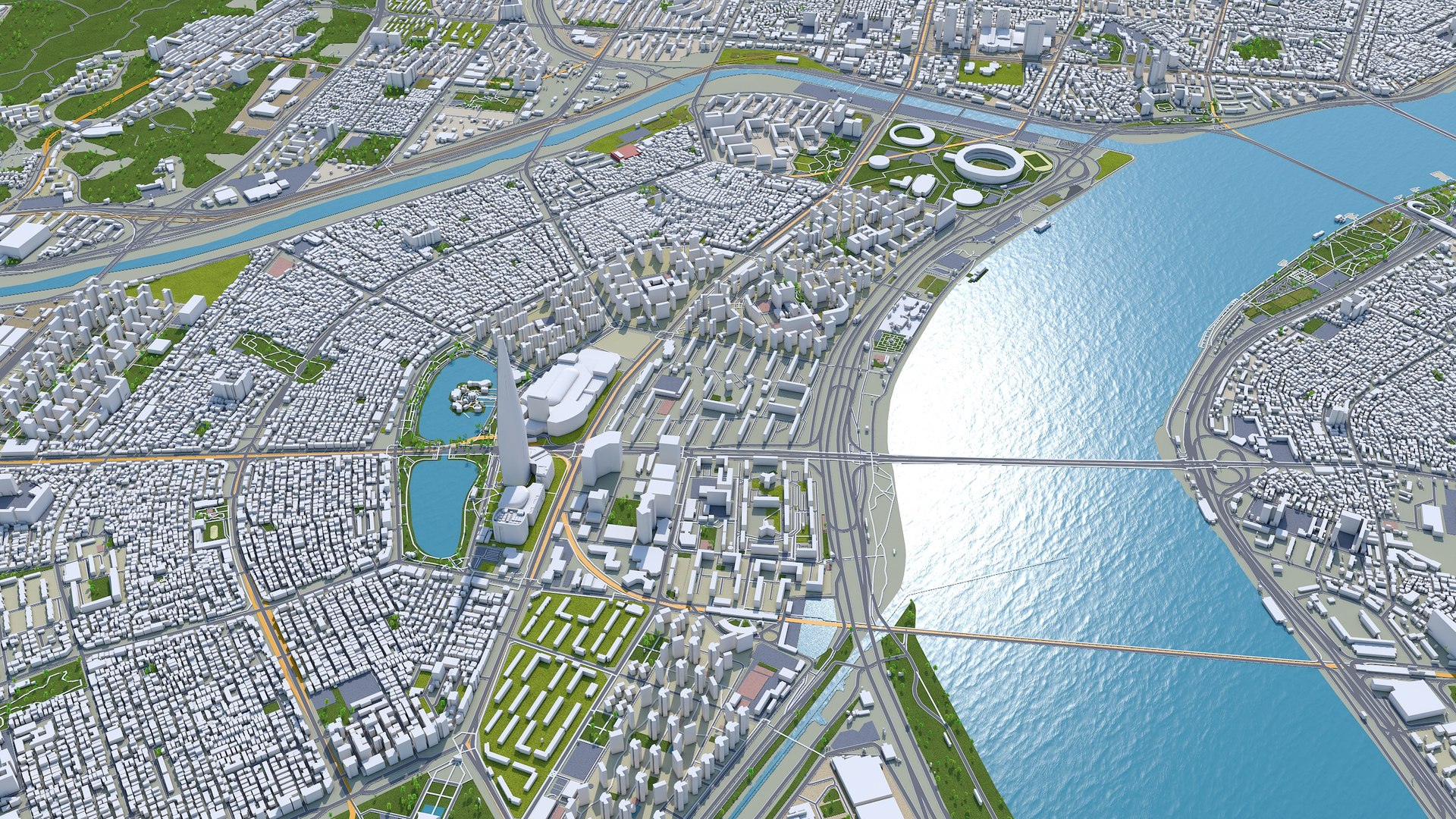 Gangnam District Seoul South Korea 3D Model - TurboSquid 1989775