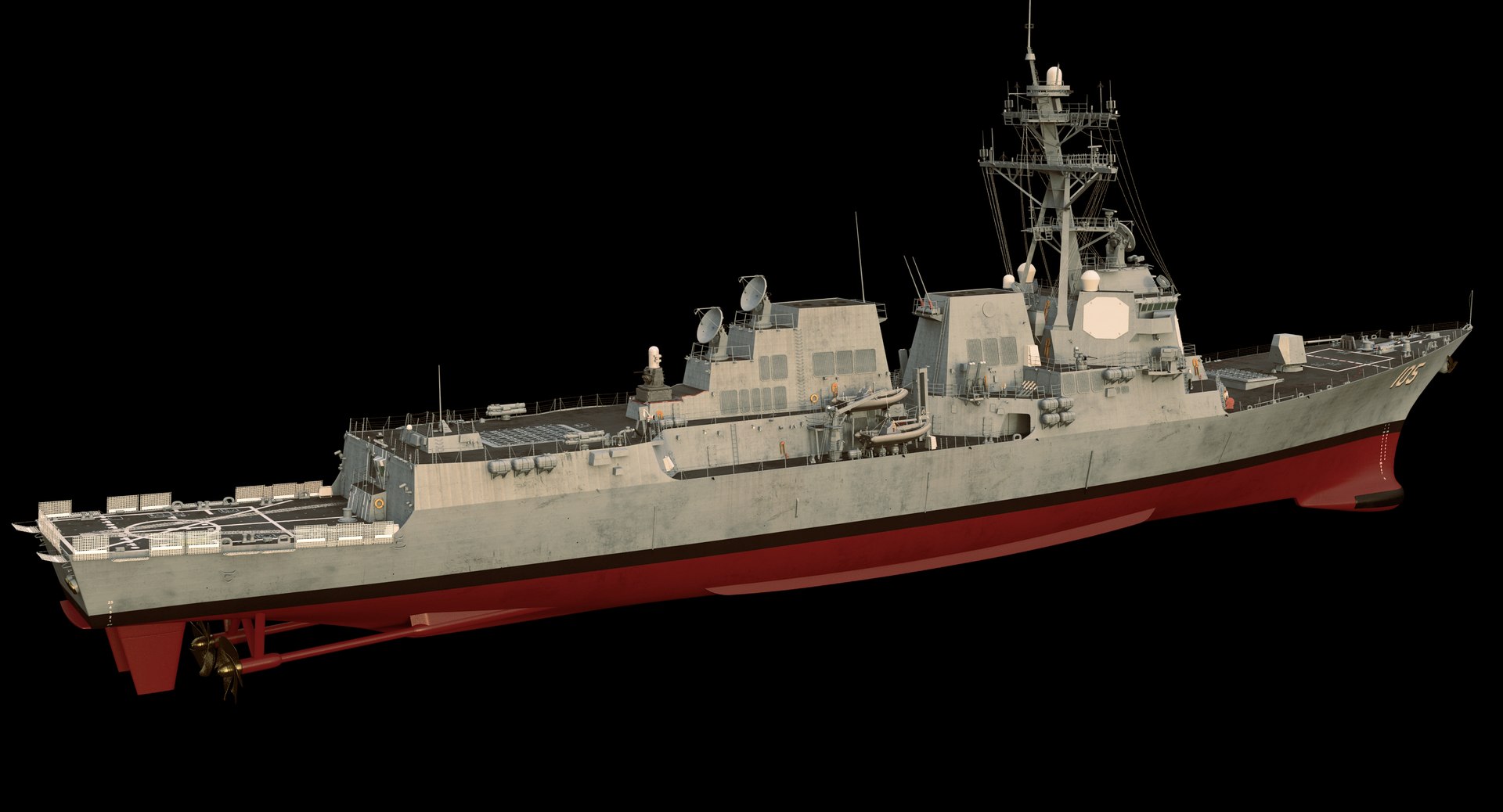 Uss Dewey 3d Max